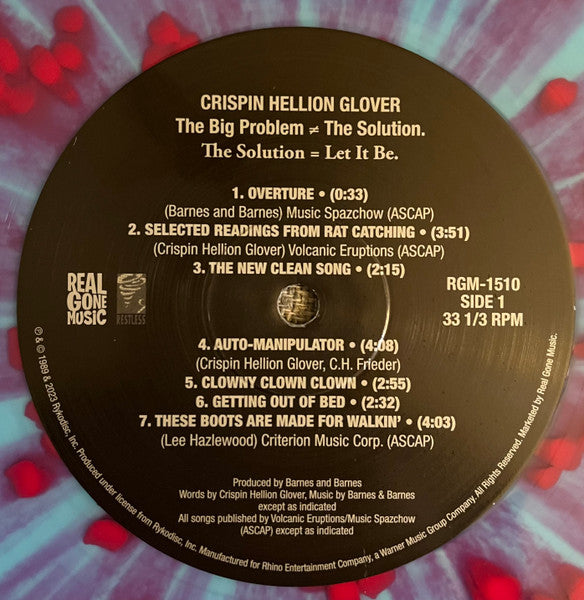 Glover, Crispin Hellion - The Big Problem [ SPLATTER VINYL w/ big post ...