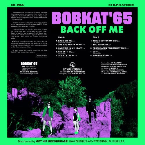 Bobkat'65 – Back Off Me – New LP – Green Noise Records